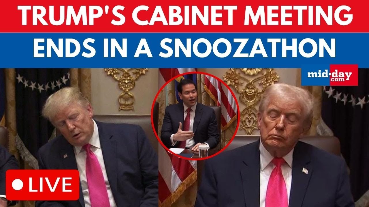 Trump’s 3-Hour Cabinet ‘Nap-Fest’: Cameras Catch Micro-Naps After He ...