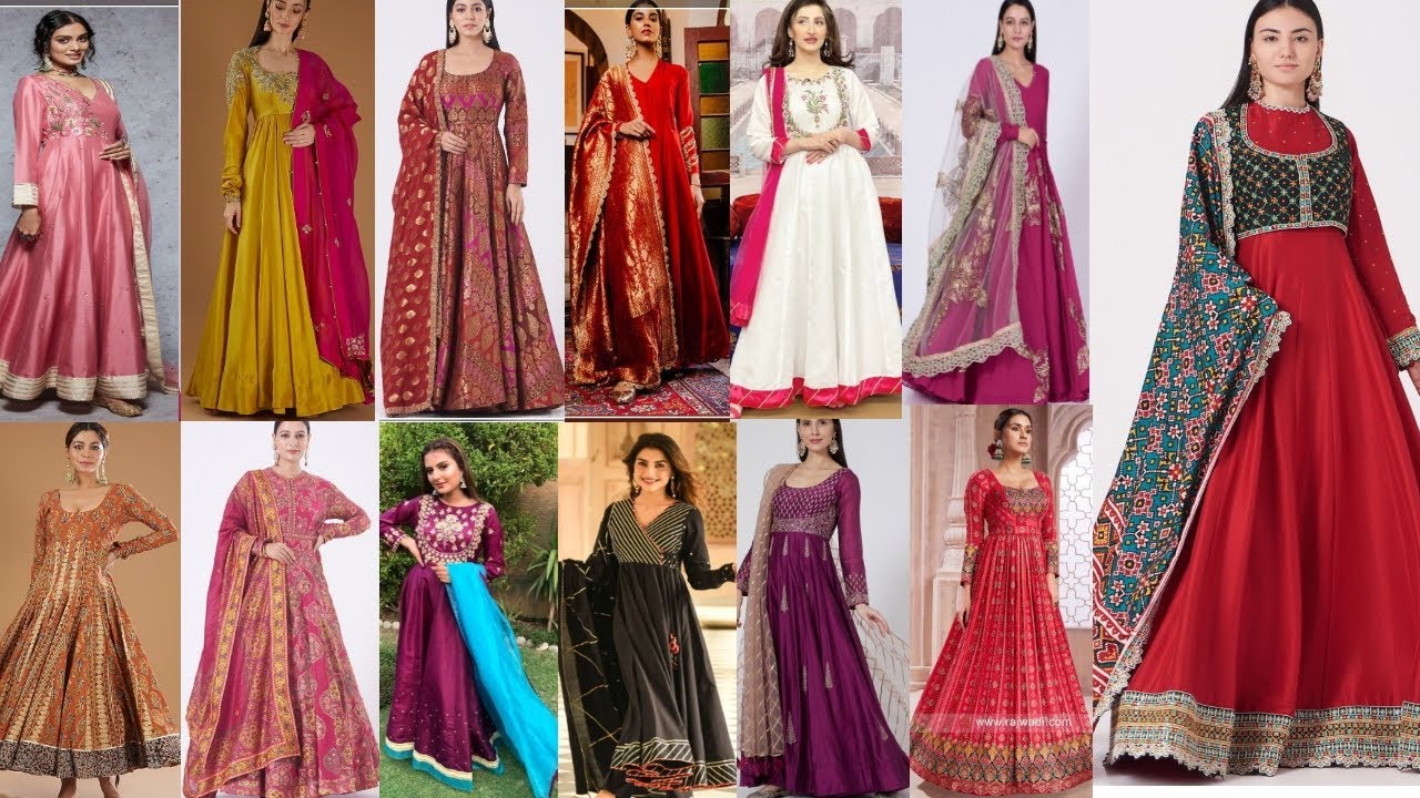 Stylish Long Maxi Frock Design |Anarkali Maxi suit Designing 2023 - YouTube