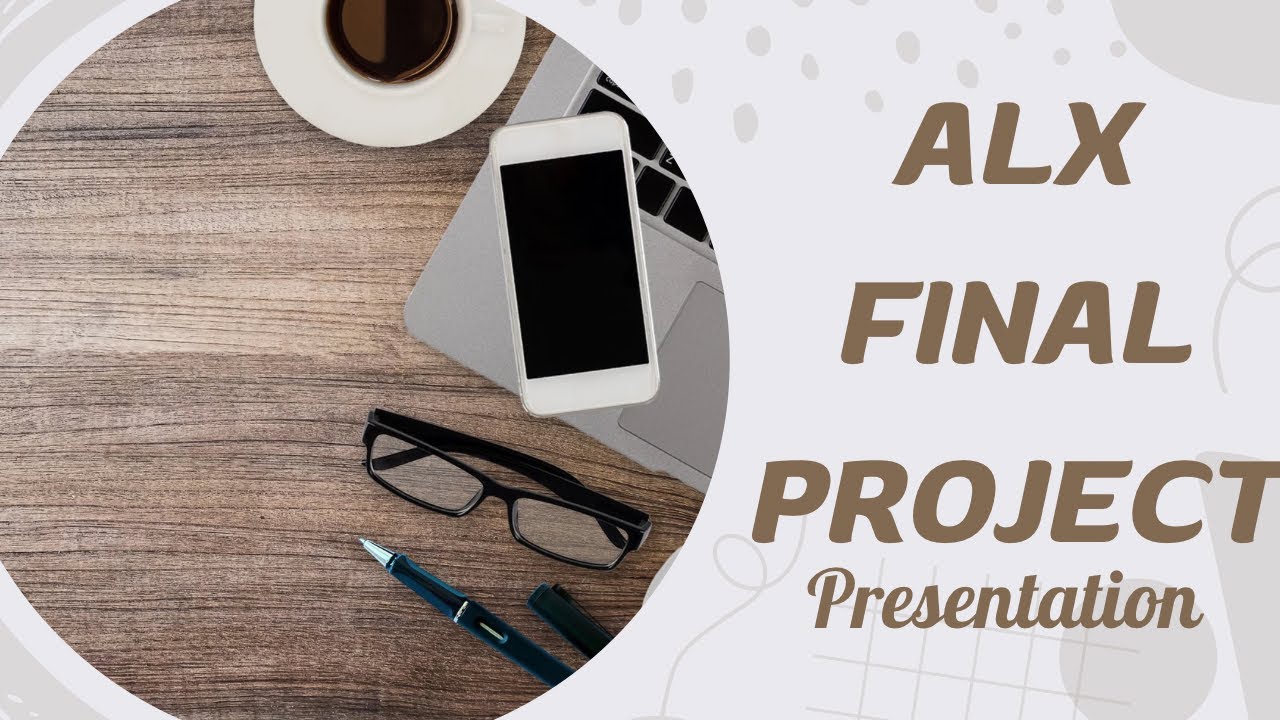 ALX final project Presentation 2025 - YouTube