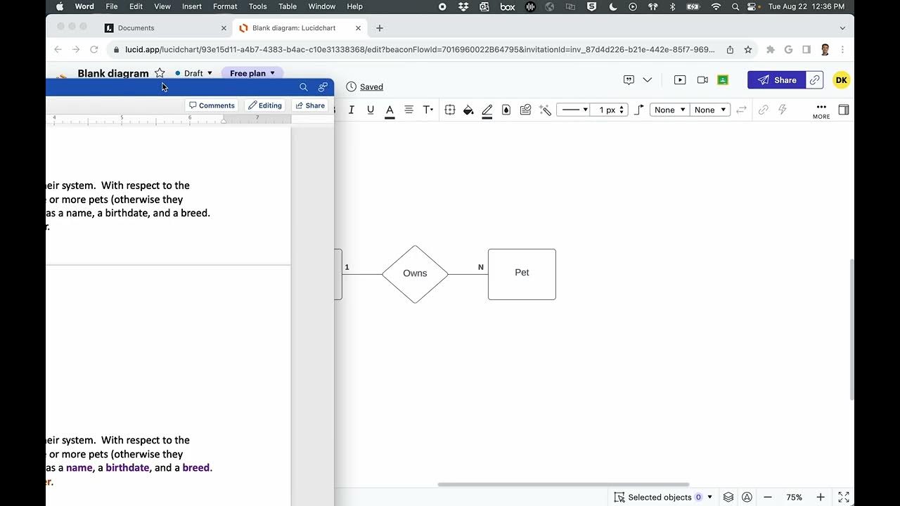 How to Make an ERD Diagram Chen Notation - YouTube