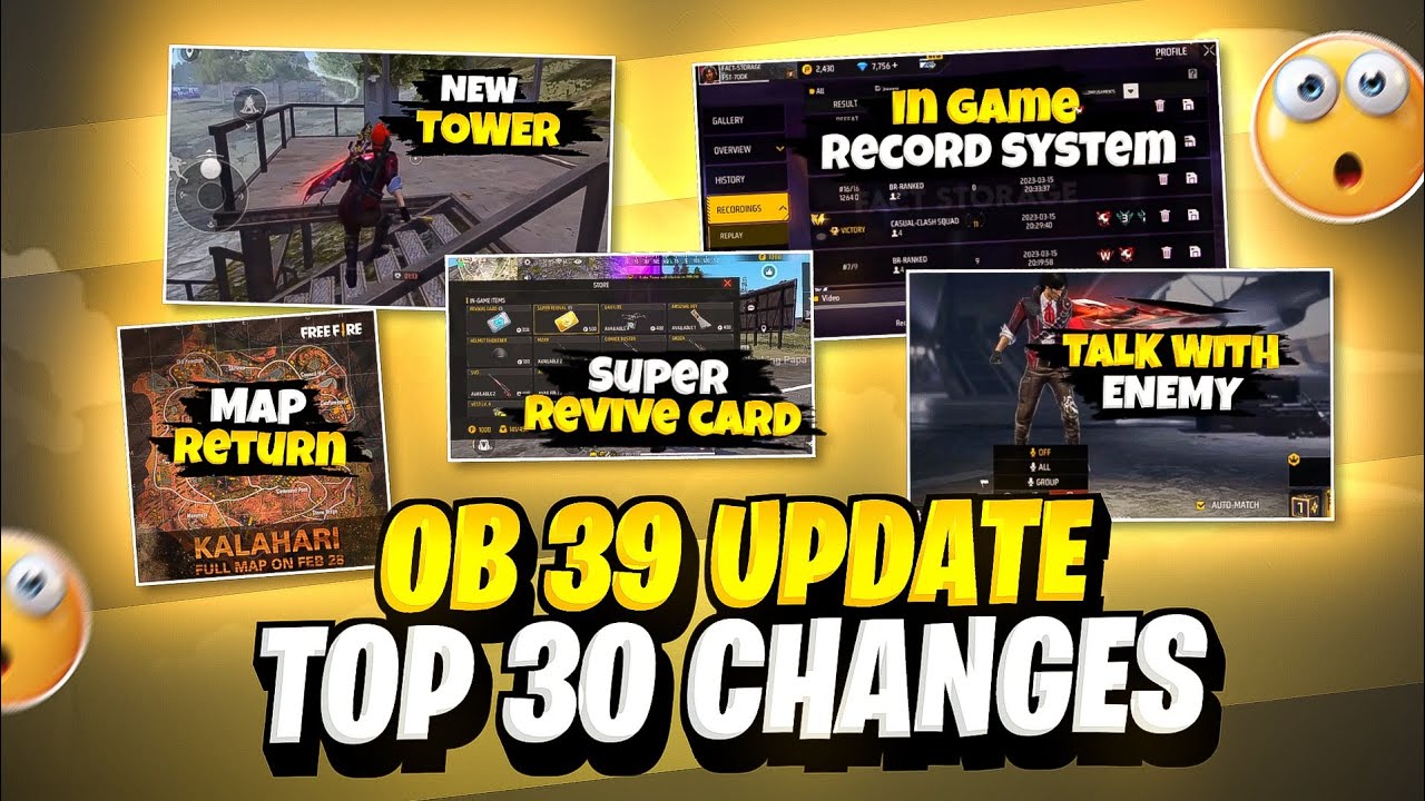 Ob 39 Update Top 30 Changes Free Fire | ob 39 update | maintenance Barack Free Fire | FF New ...