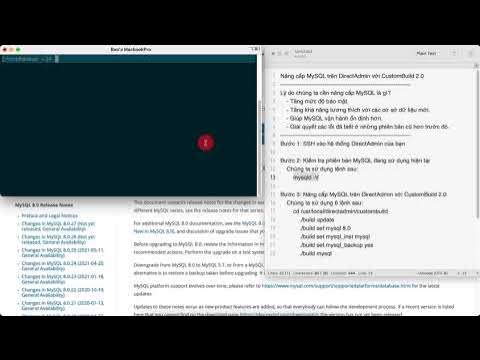 [#DirectAdmin] Nâng cấp MySQL trên DirectAdmin với CustomBuild 2 0 - YouTube