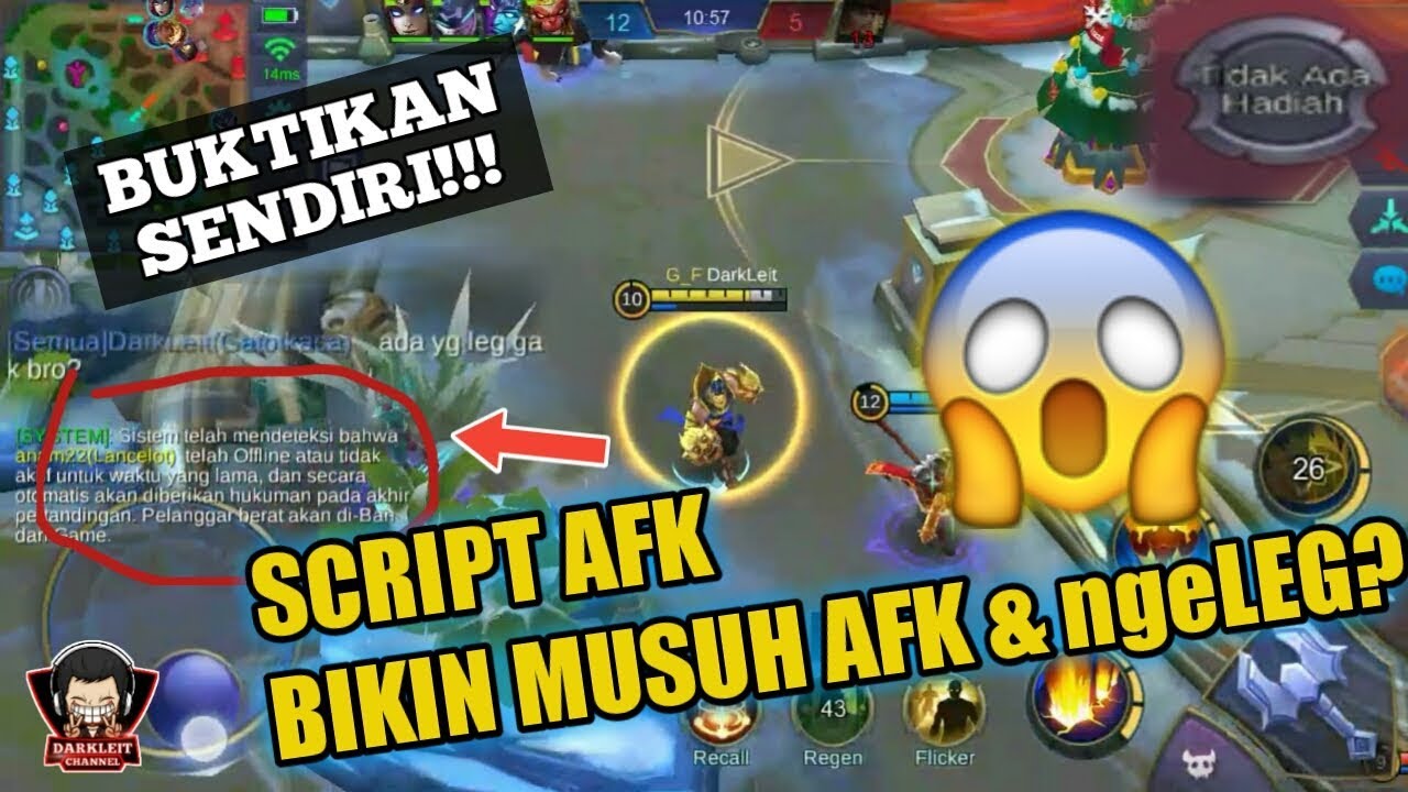 BUKTIKAN SENDIRI! SCRIPT AFK BIKIN MUSUH AFK + NgeLAG - MOBILE LEGEND ...