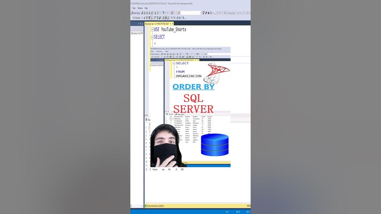 ¿como Ordenar Columnas En Sql Server Sql Sqlserver Sqltips Youtube