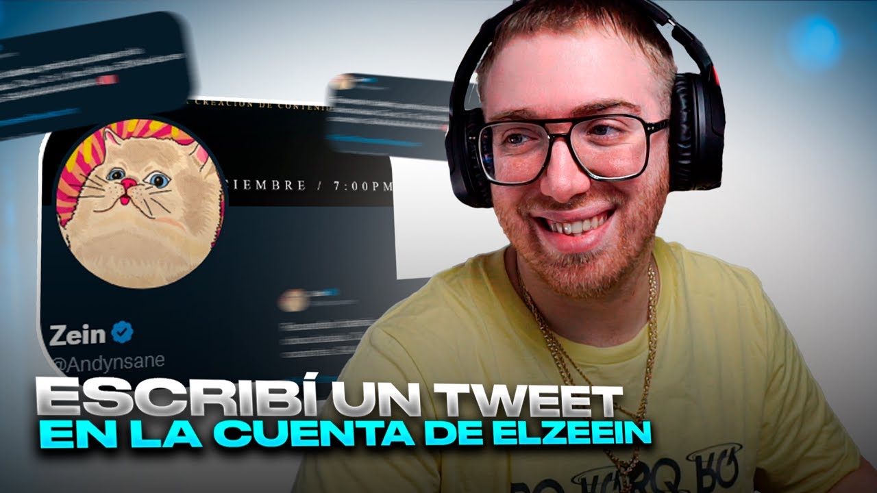 ASÍ ESCRIBÍ UN TWEET EN LA CUENTA DE ELZEEIN - YouTube