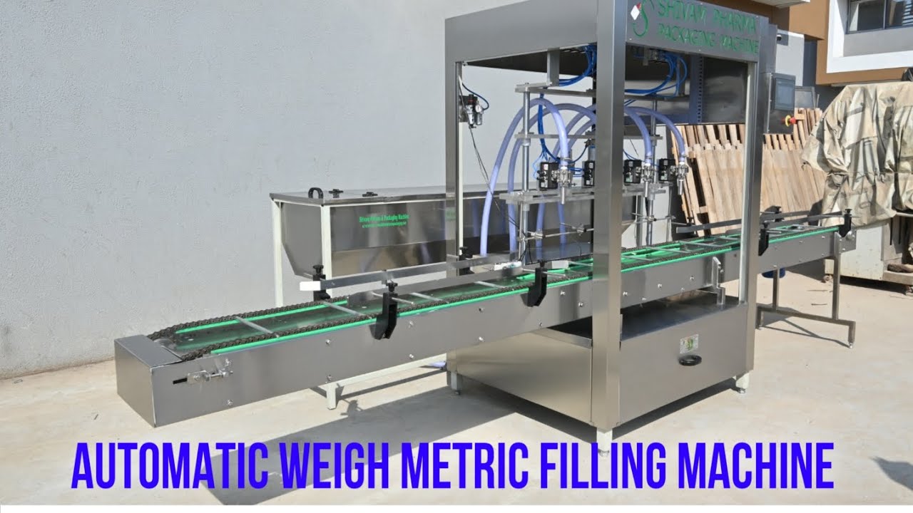 Automatic 10 head load-cell based Filling machine for 15 ltr oil Tin ...