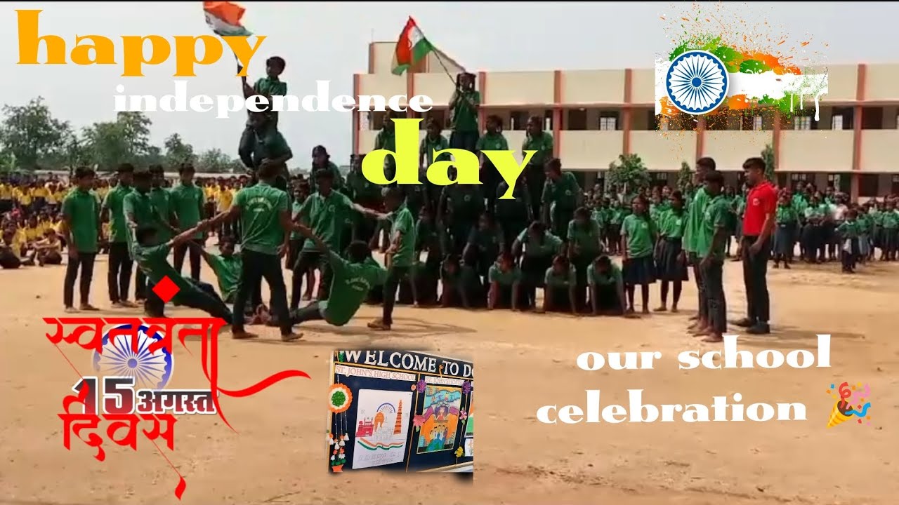 Happy 77 independence day 🥳|| in our school celebration 🎉 || pyramid ...