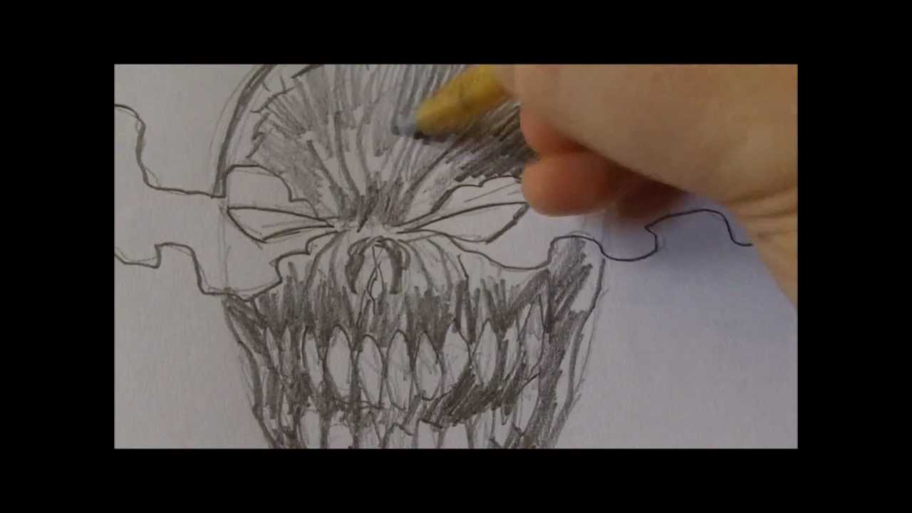 How To Draw Spawn Face Unmasked - YouTube