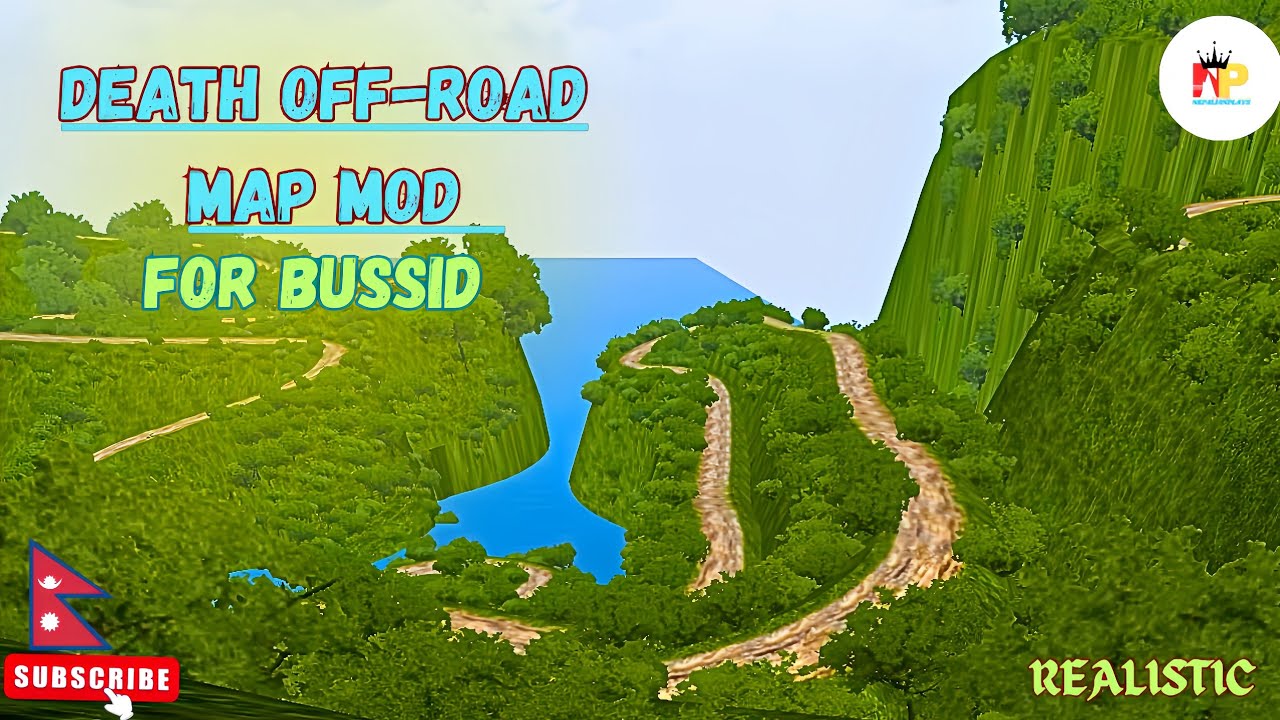 DEATH ROAD MAP MOD 🔥||Realistic ets2 level ||Bussid 🎀||@plazzugaming ...