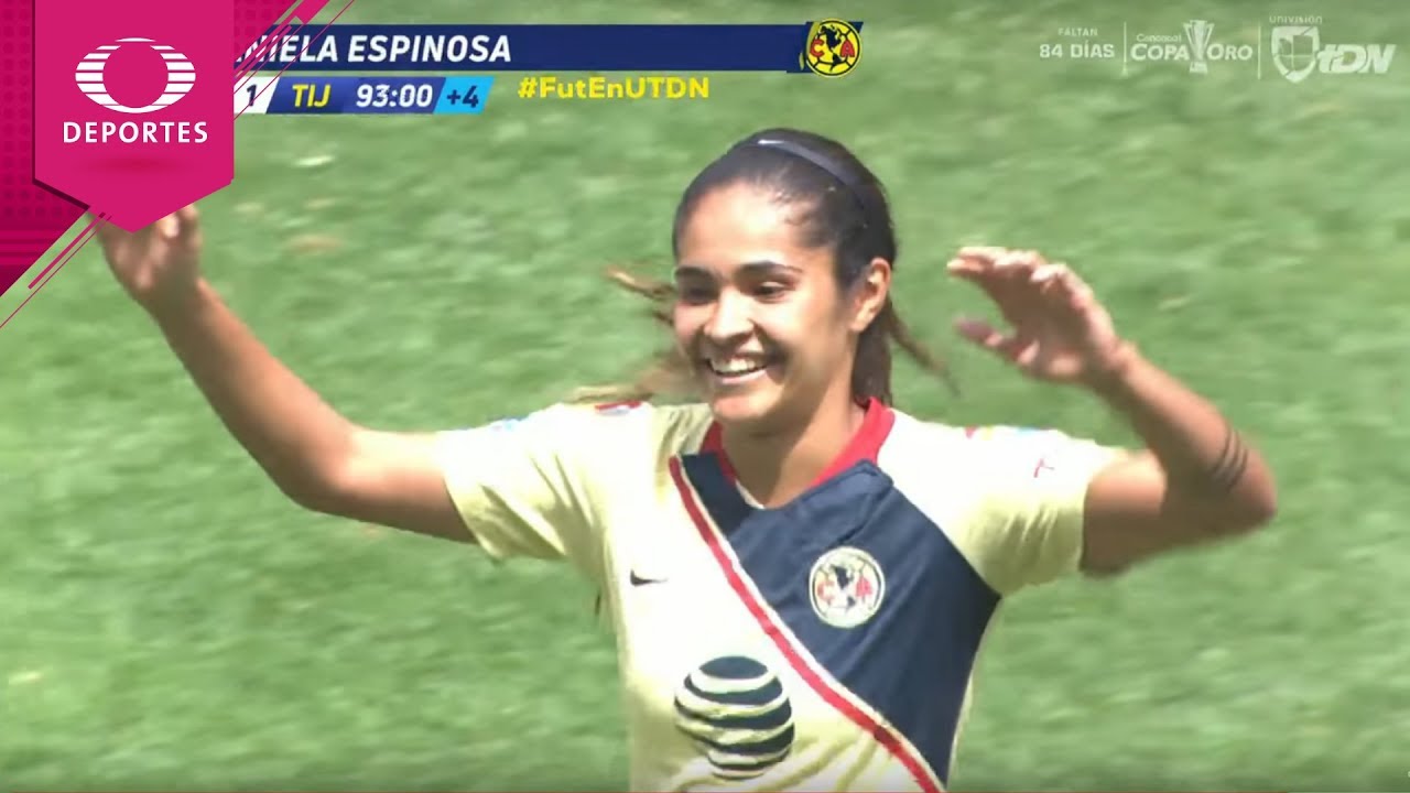 Gol de Daniela Espinosa | América 5 - 1 Tijuana | Liga MX Femenil - J14 ...