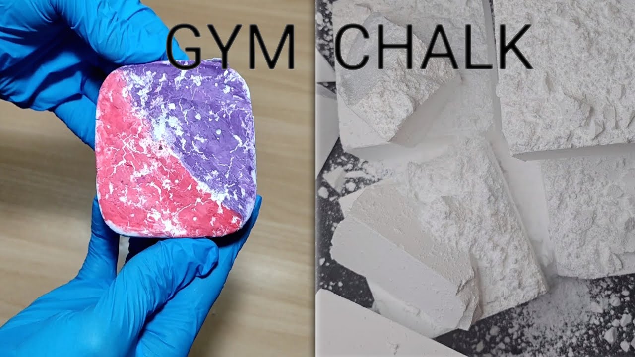 Satisfying/asmr sounds/gym chalk 💪 - YouTube