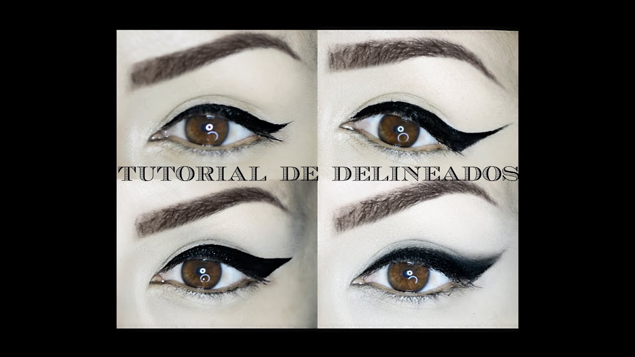 Tutorial de Delineados / Eyeliner tutorial (ENGLISH SUBTITLES) auroramakeup - YouTube