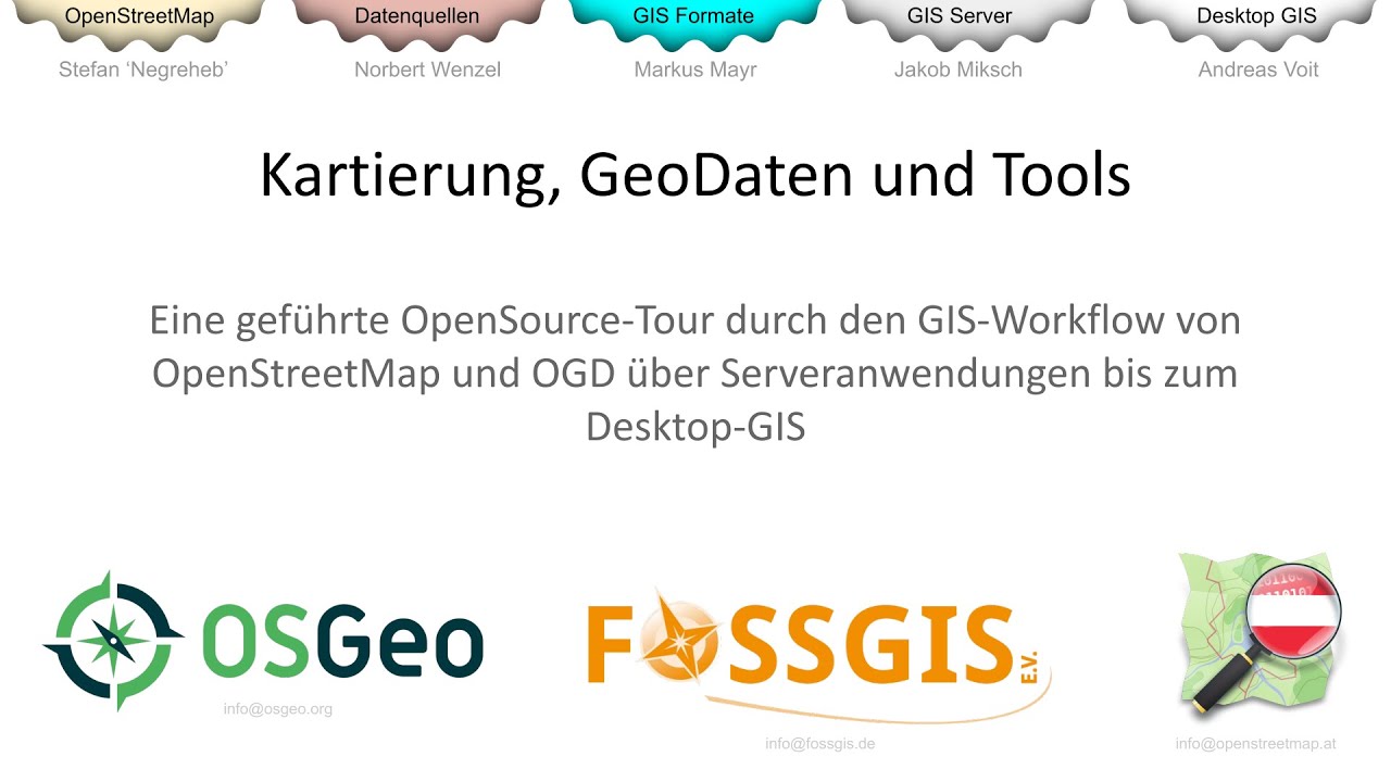 Kartierung, GeoDaten und Tools - OpenStreetMap Austria auf der GI_Salzbug 2022 - YouTube
