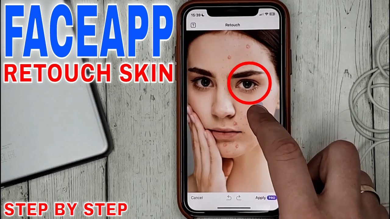 How To Retouch Skin In FaceApp 🔴 - YouTube