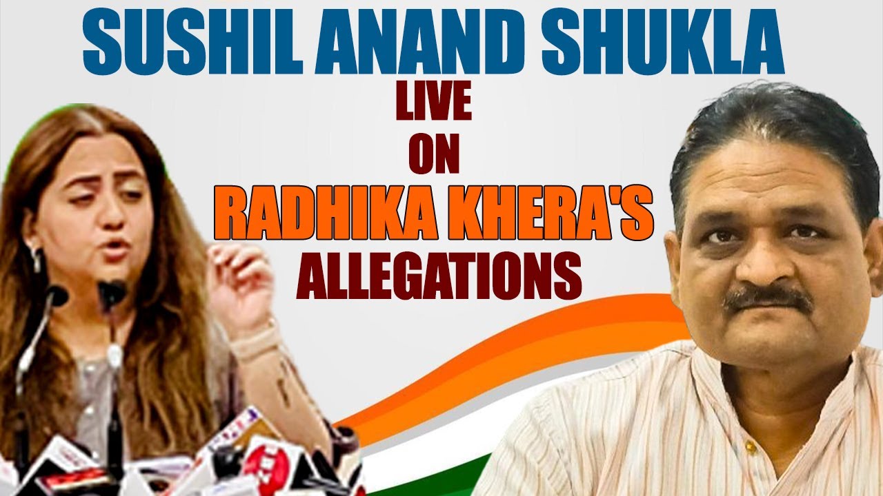 Live Congress Pc Sushil Anand Shukla Live On Radhika Kheras Allegations Congress Youtube