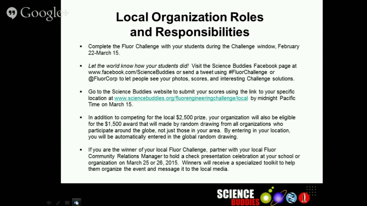 2015 Fluor Engineering Challenge Webinar for Community Partners - YouTube