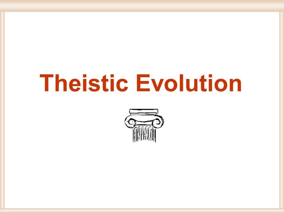 Theistic Evolution - YouTube