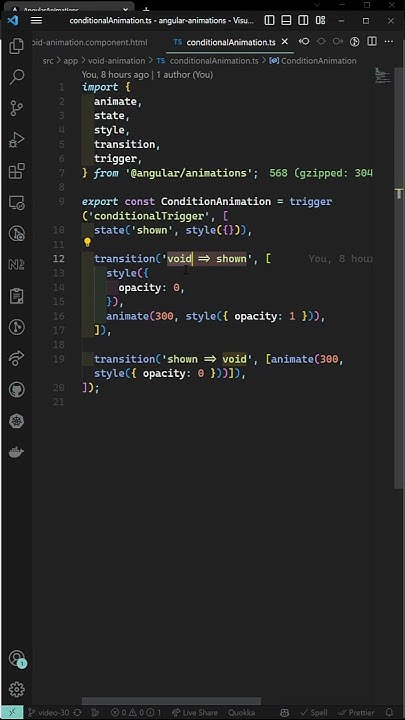 When to use Void Reserved Keyword in the Angular Animations #angular #leelawebdev - Angular16 ...