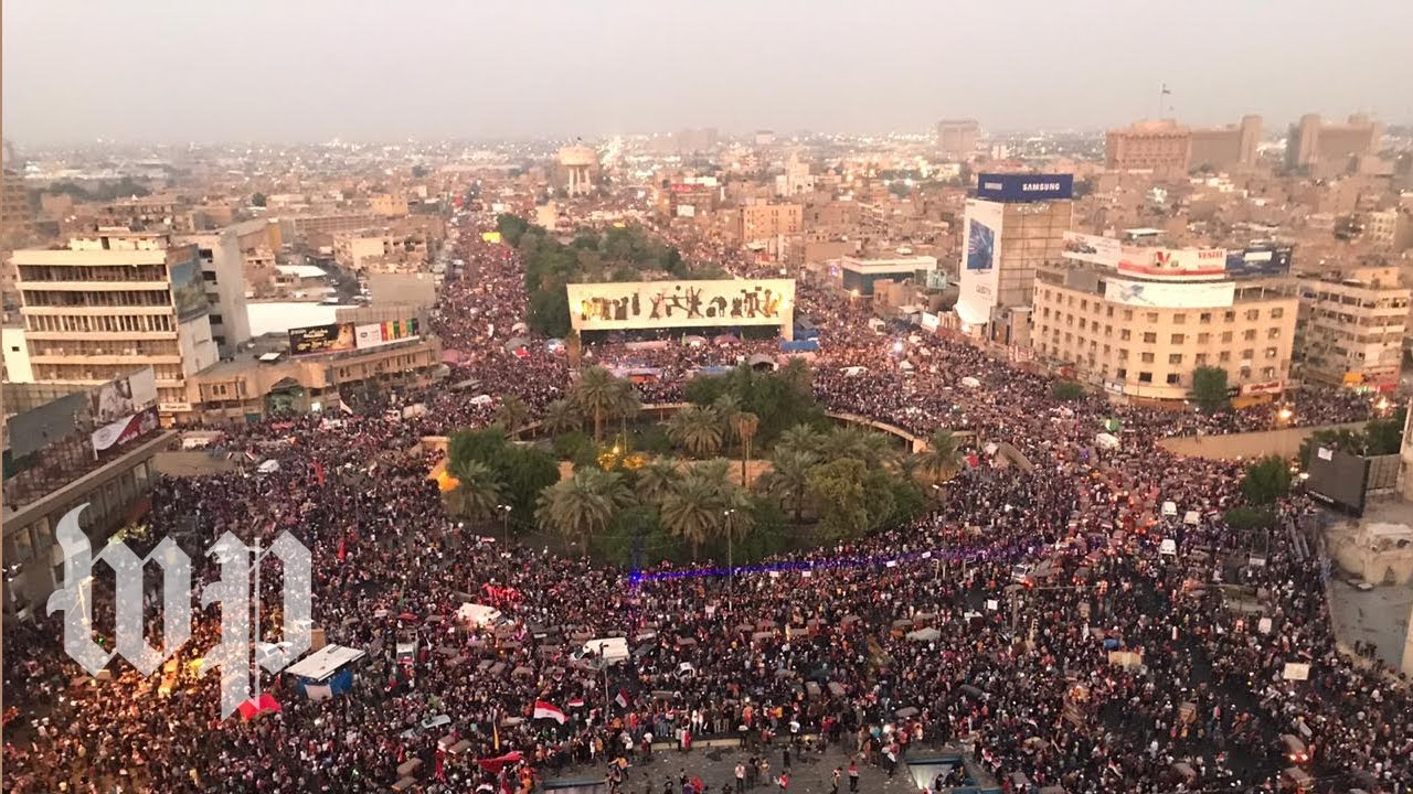 How the protests in Baghdad have transformed Tahrir Square - YouTube