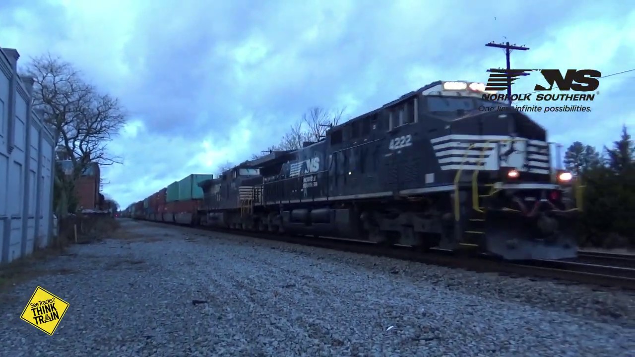 NS 4222 (GE AC44C6M) leads NS 228 - 05 - YouTube