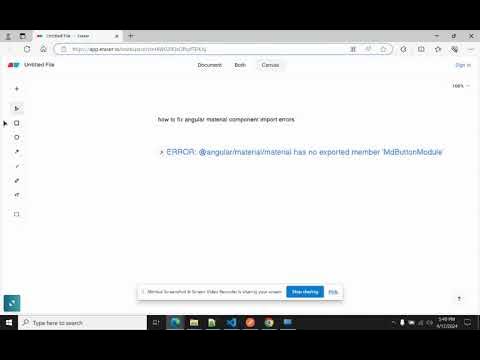 how to fix angular material component import errors - YouTube