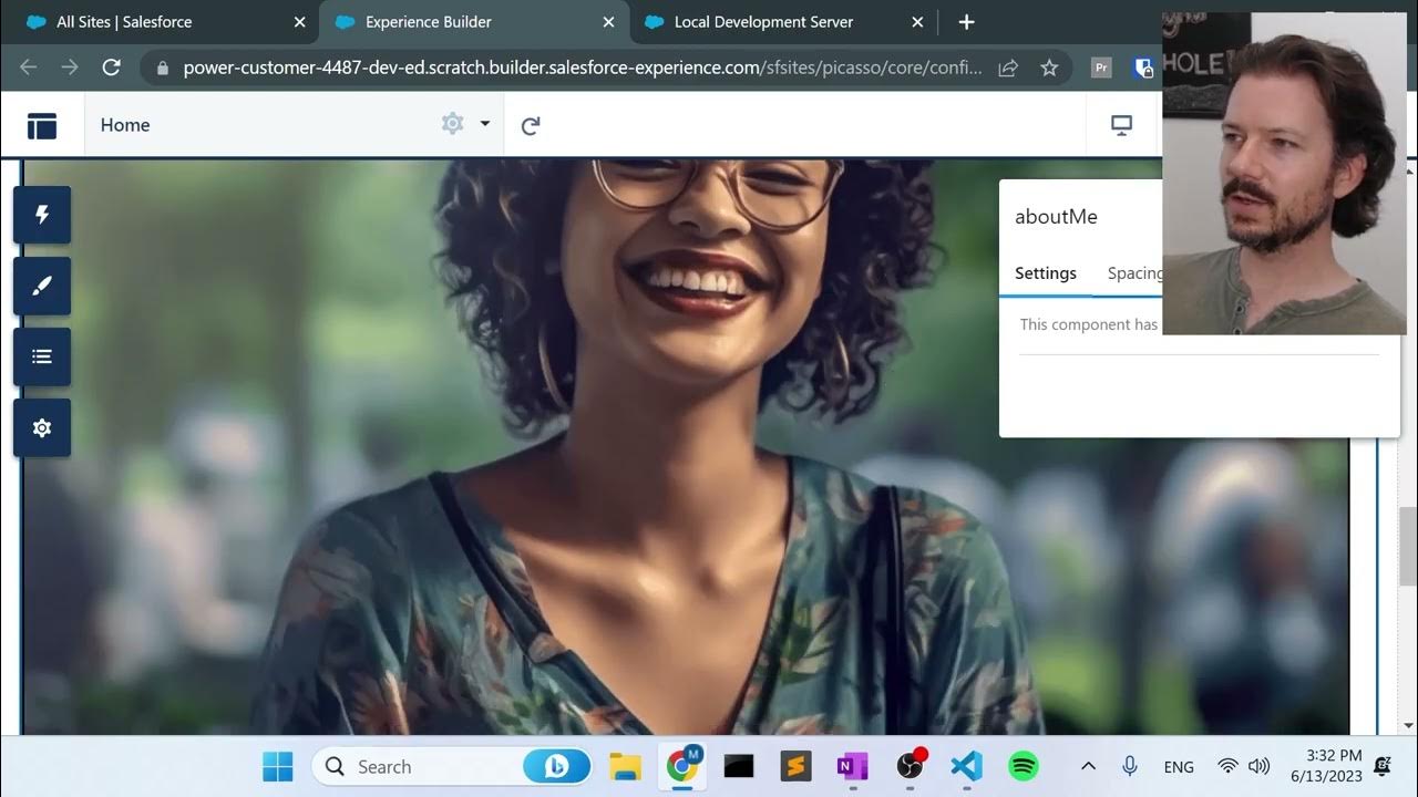 Salesforce LWC/LWR Portfolio Site Tutorial Part 6: About Me Section - YouTube