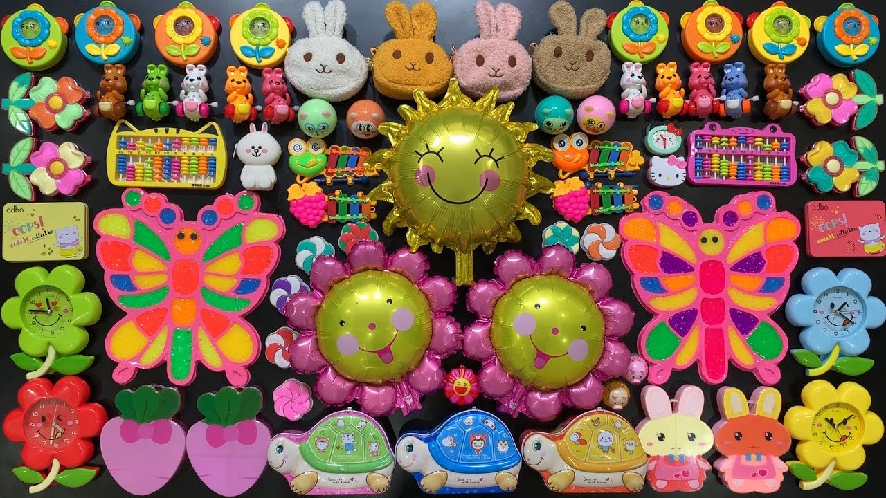 Festival of Colors !! Mixing Random Things Into Homemade Slime ...