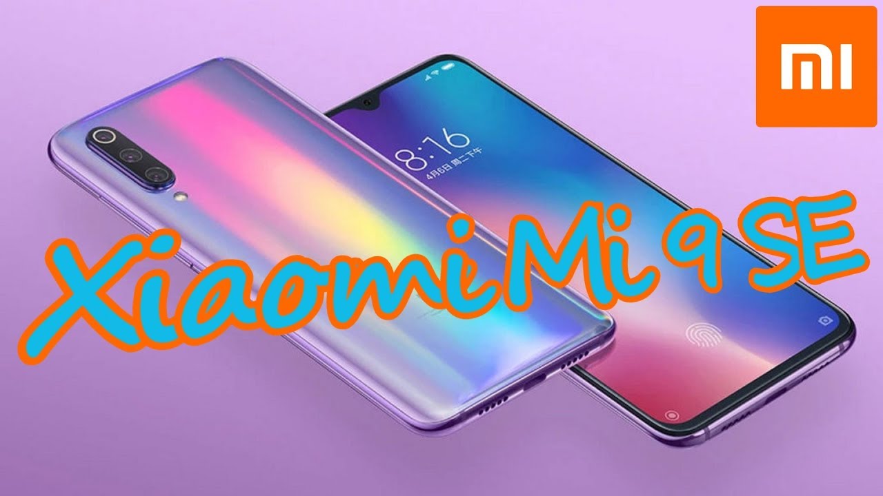 Распаковка Xiaomi MI 9 SE 128GB Фиолетовый, пурпурный + Mi Band 4 ...