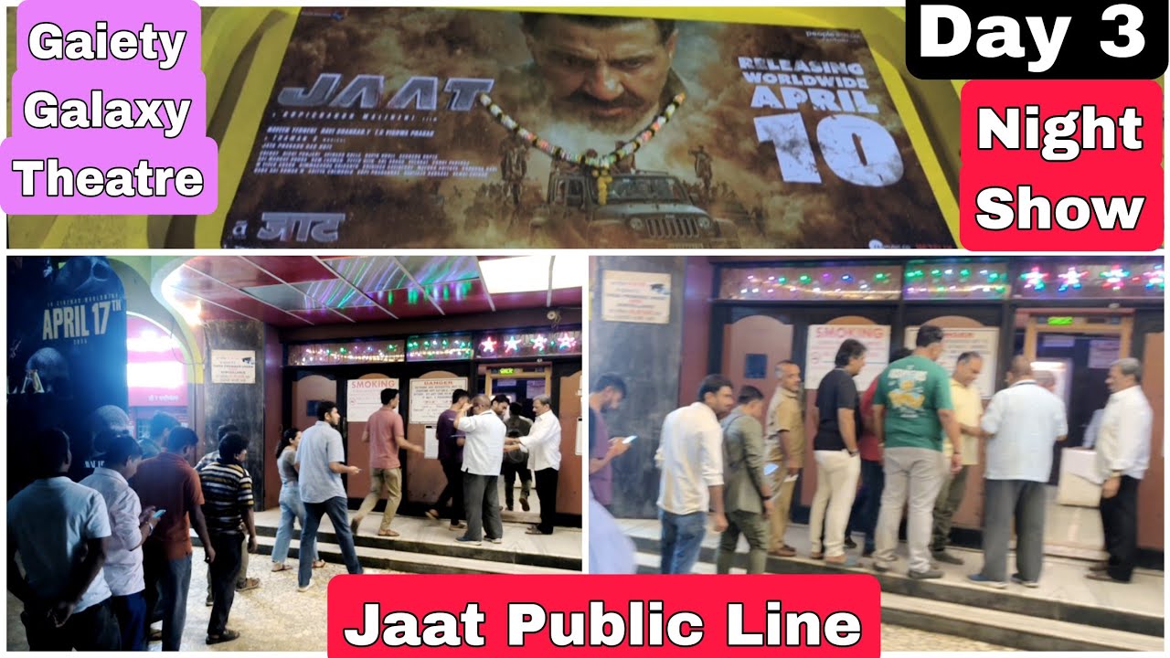 Jaat Movie Huge Public Line Day 3 Night Show At Gaiety Galaxy Theatre ...