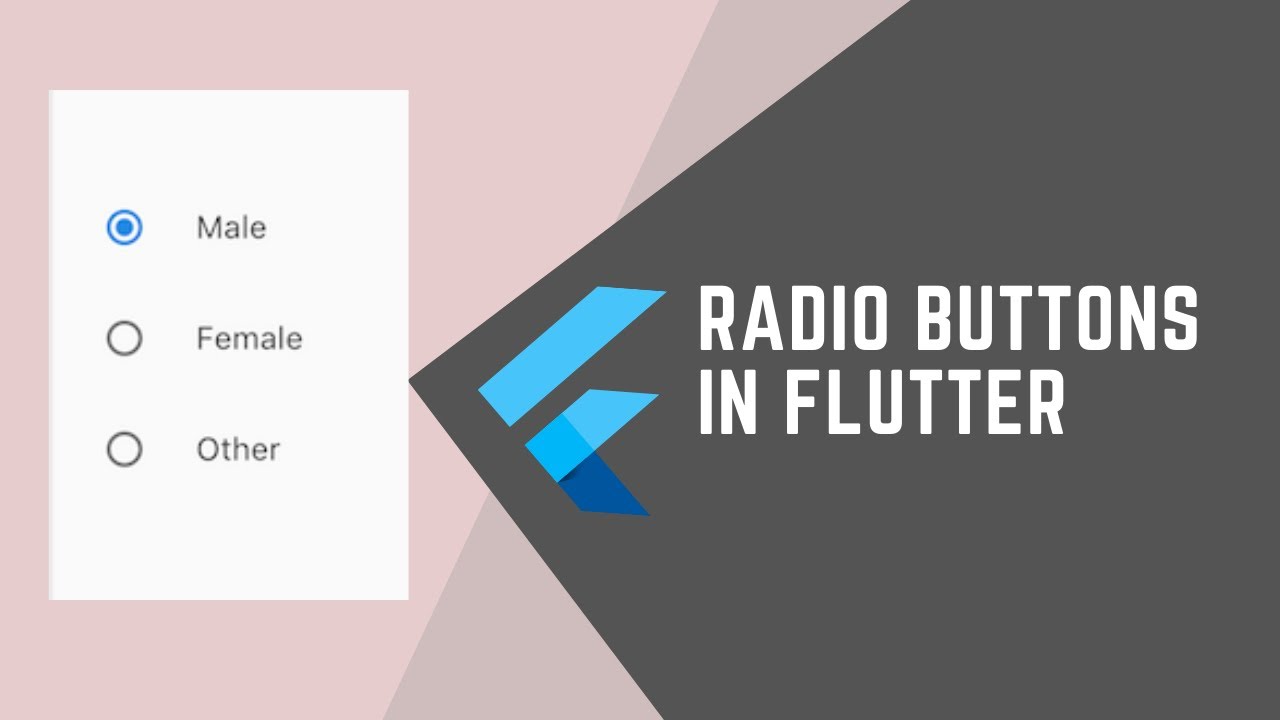 Radio Button In Flutter Jookates Flutter Youtube 1952