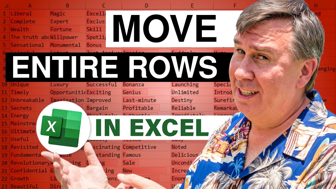 Excel Move Entire Rows Episode 1512 YouTube Excel Move Entire Rows Episode 1512 YouTube