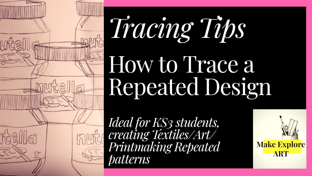 How to Create a Repeated Traced Pattern, Tracing Image, Ideal for Art ...