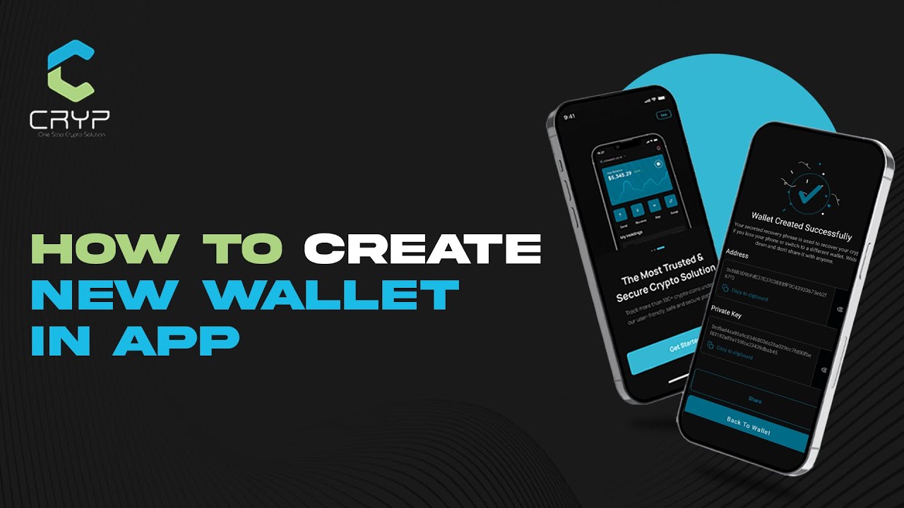 Create New Wallet In Cryp App - YouTube