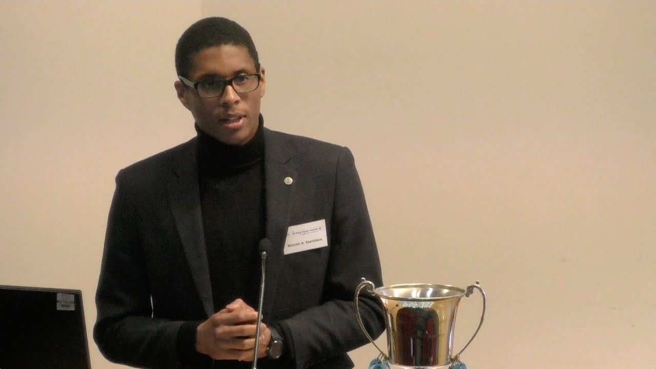 Mr Warren Stanislaus, Third Prize Winner, Sir Peter Parker Awards 2018 ...