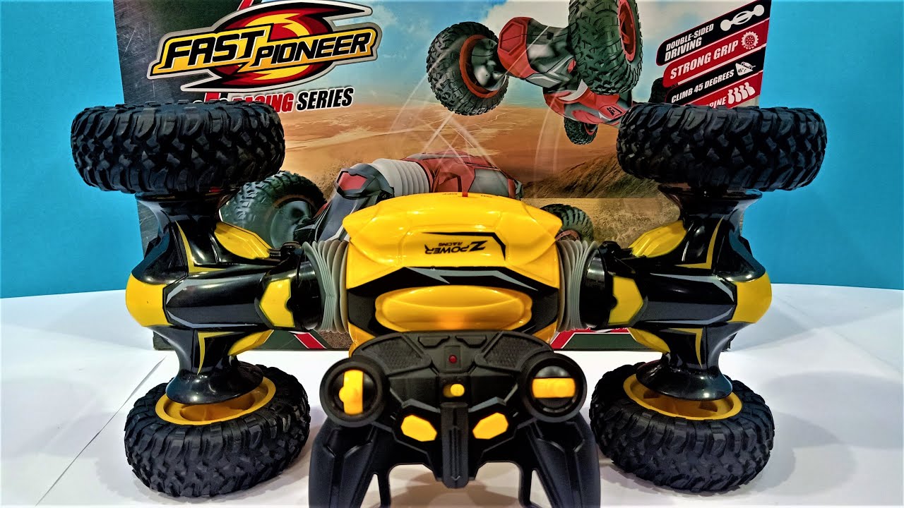 Fast Pioneer 2.4 GHz Racing Stunt Car – Dual Mode Racing - YouTube