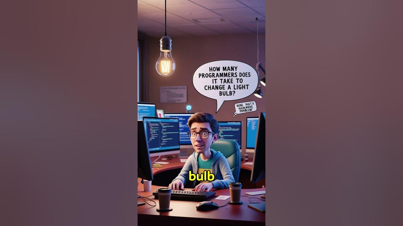 How Many Programmers 💡🤣Does It Take to Change a Light Bulb? 🤔💻 #techtips #techmyths #shortvideo ...