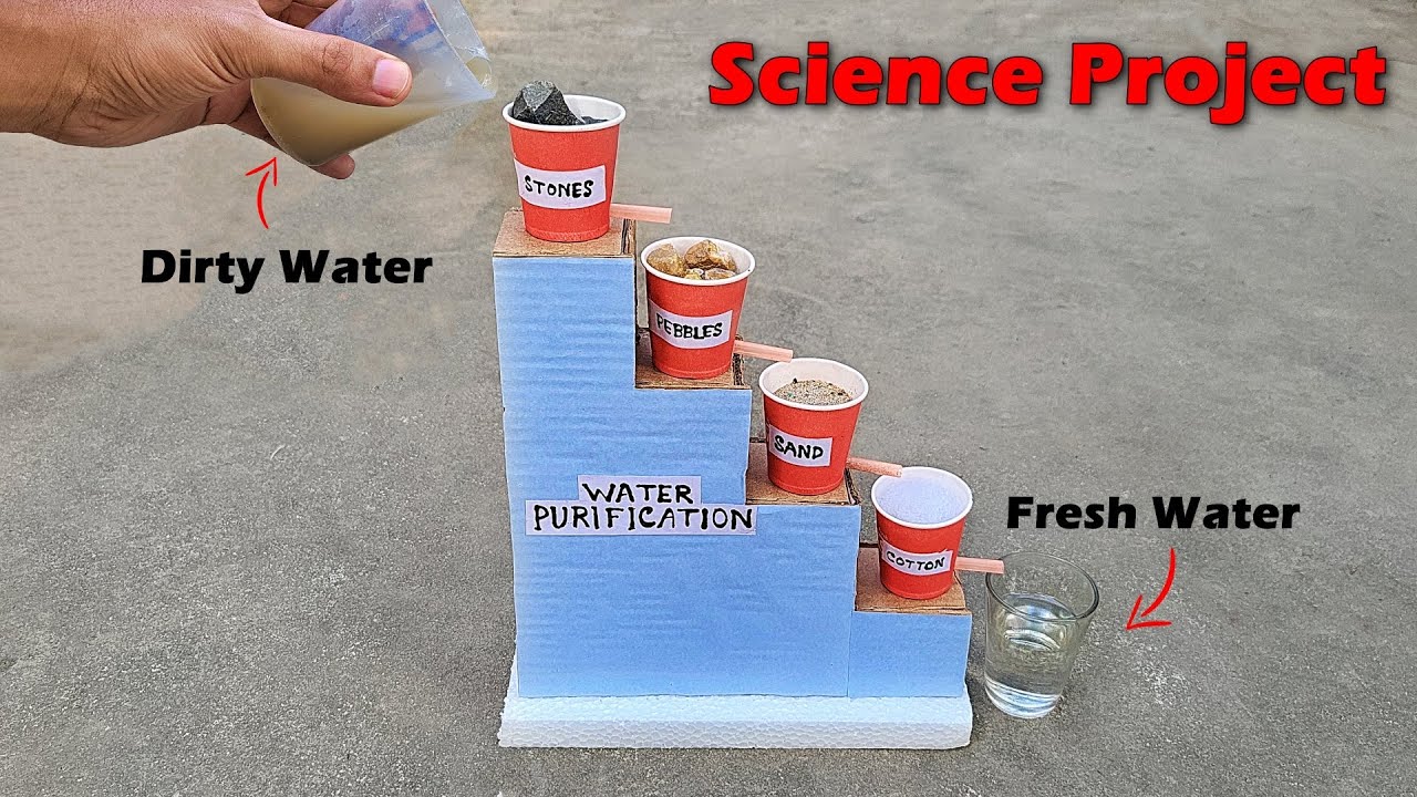 Water Purification - Science Exhibition Project Working Model | Science ...