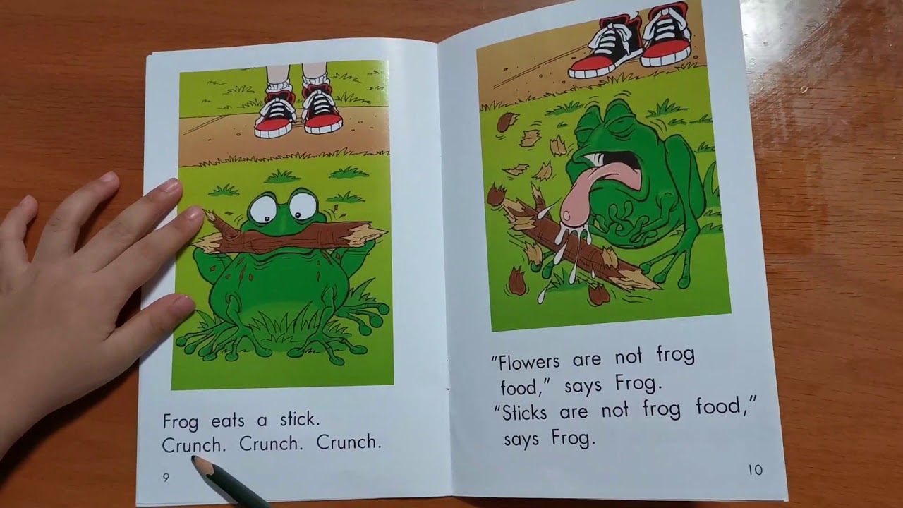 涵涵读绘本Frog is hungry - YouTube