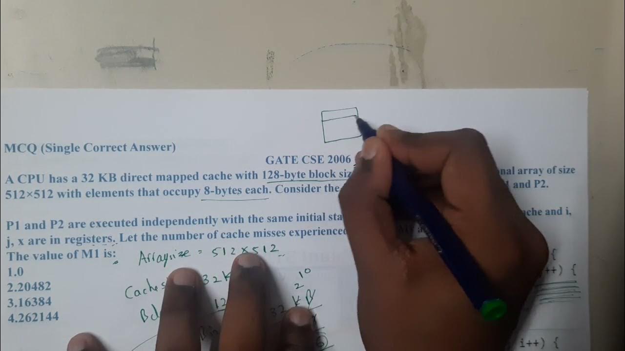 GATE CSE 2006 || COMPUTER ORGANIZATION || GATE Insights Version: CSE - YouTube
