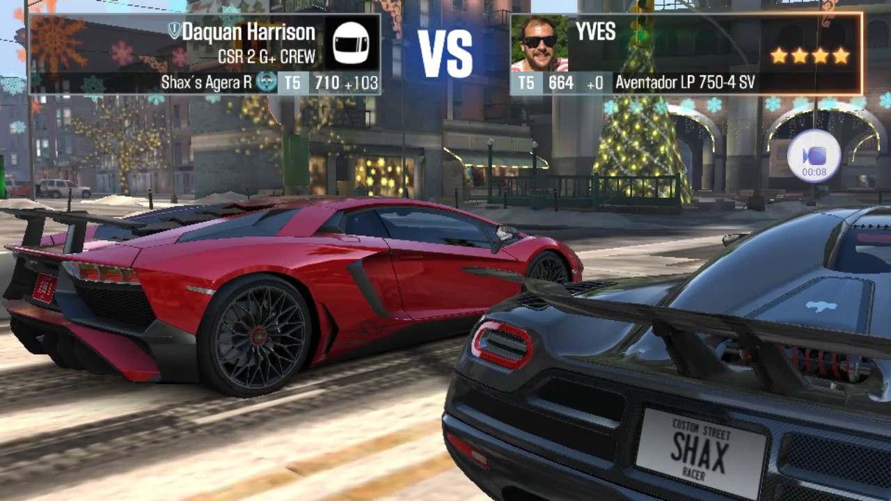 CSR Racing 2: Shax's Agera R Vs Aventador LP 750-4 SV - YouTube