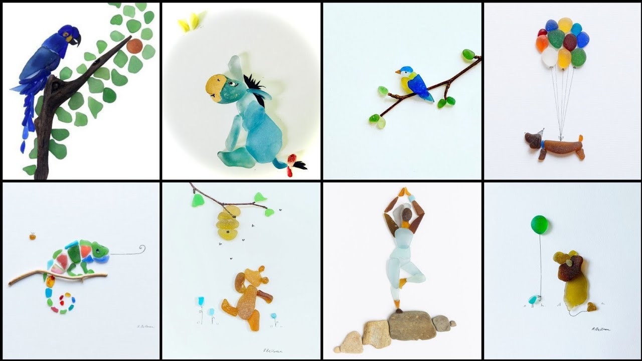 diy best class pebble arts||diy 55+pebbles art||pebble art||pebbles ...