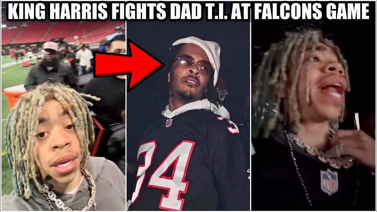 King Harris Gets DRUNK At Falcons Game & FIGHTS DAD T.I. | THINGS GO ...