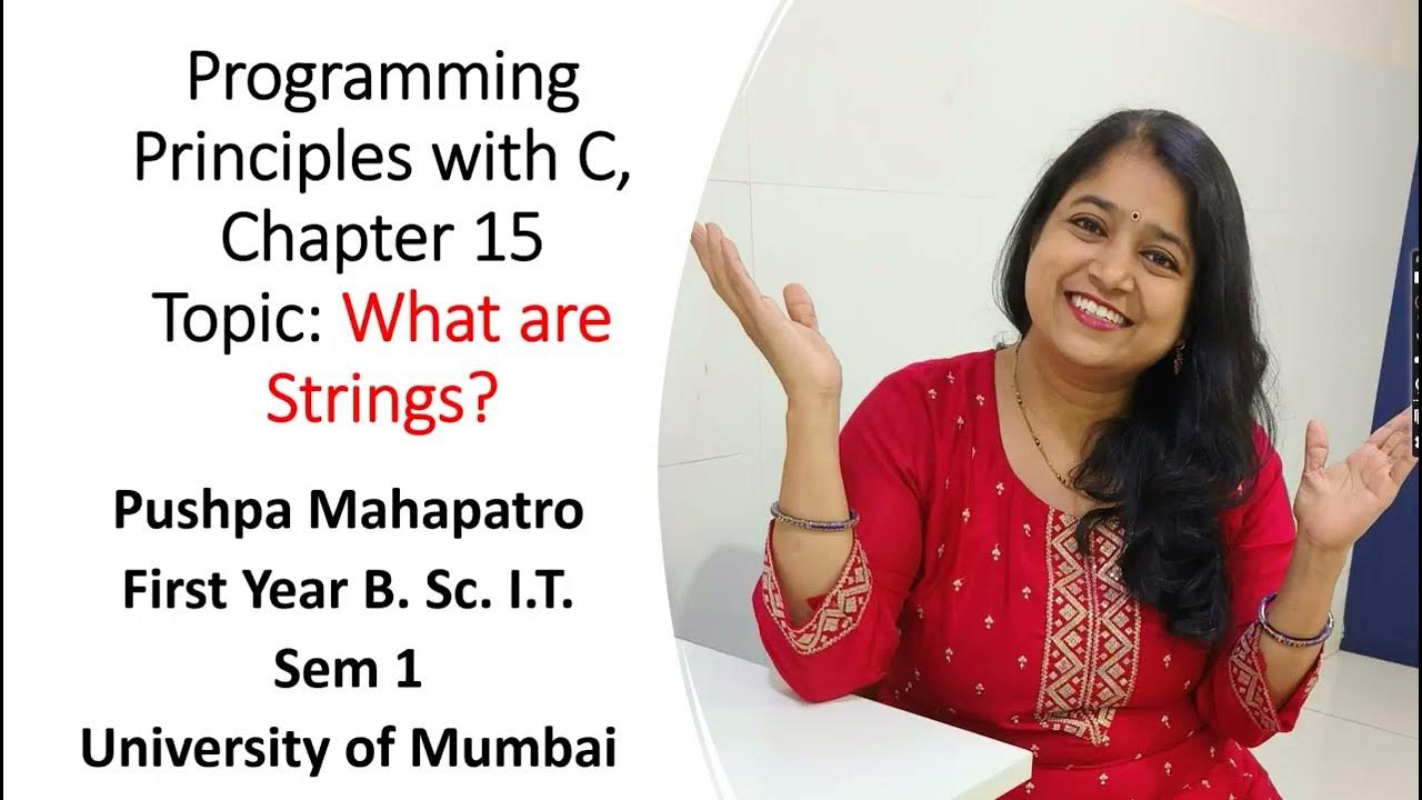 39 Chapter 15, Let Us C, What are Strings? Programming Principles with C - YouTube