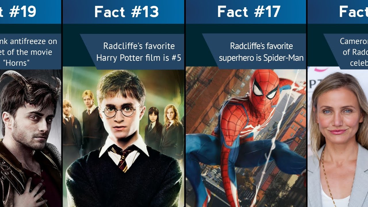 Comparison: Interesting Facts About Daniel Radcliffe - YouTube