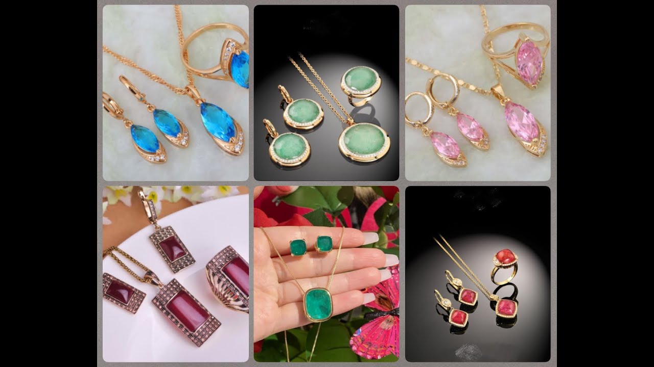 The style of fashion| beautiful stone chain// locket set different ...