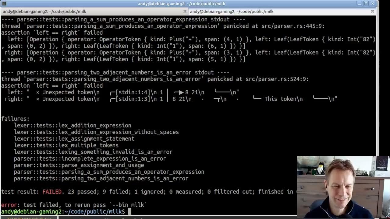 Mini-rust in Rust 013: Fixing a bug in our lexer - YouTube