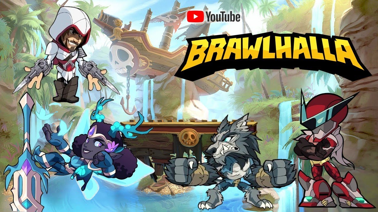 Un italiano y una brasileña vs un furro y un power ranger Brawlhalla a ...
