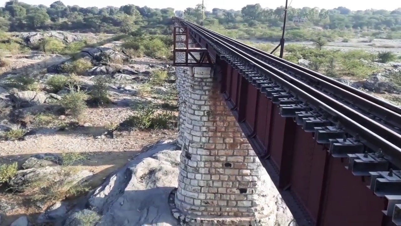 Banas River View from Bawan kota Railway bridge Rajsamand | Thriller ...