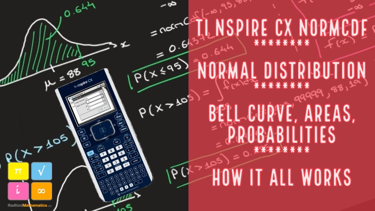 TI NSpire CX Normal Distribution Area Under Bell Curve ti-nspire-cx-normal-distribution-area-under-bell-curve