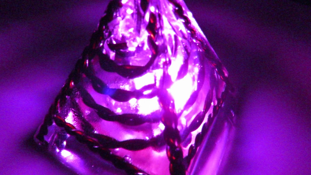 Handmade USB powered pink pyramid LED LIght - YouTube
